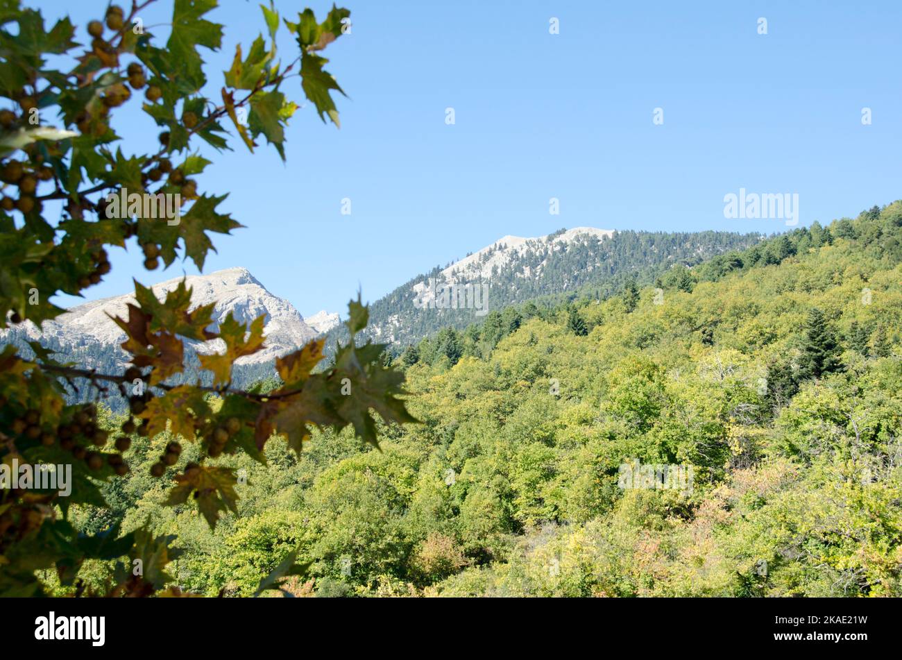 Lake Doxa is an artificial lake at an altitude of 900 meters, located ...