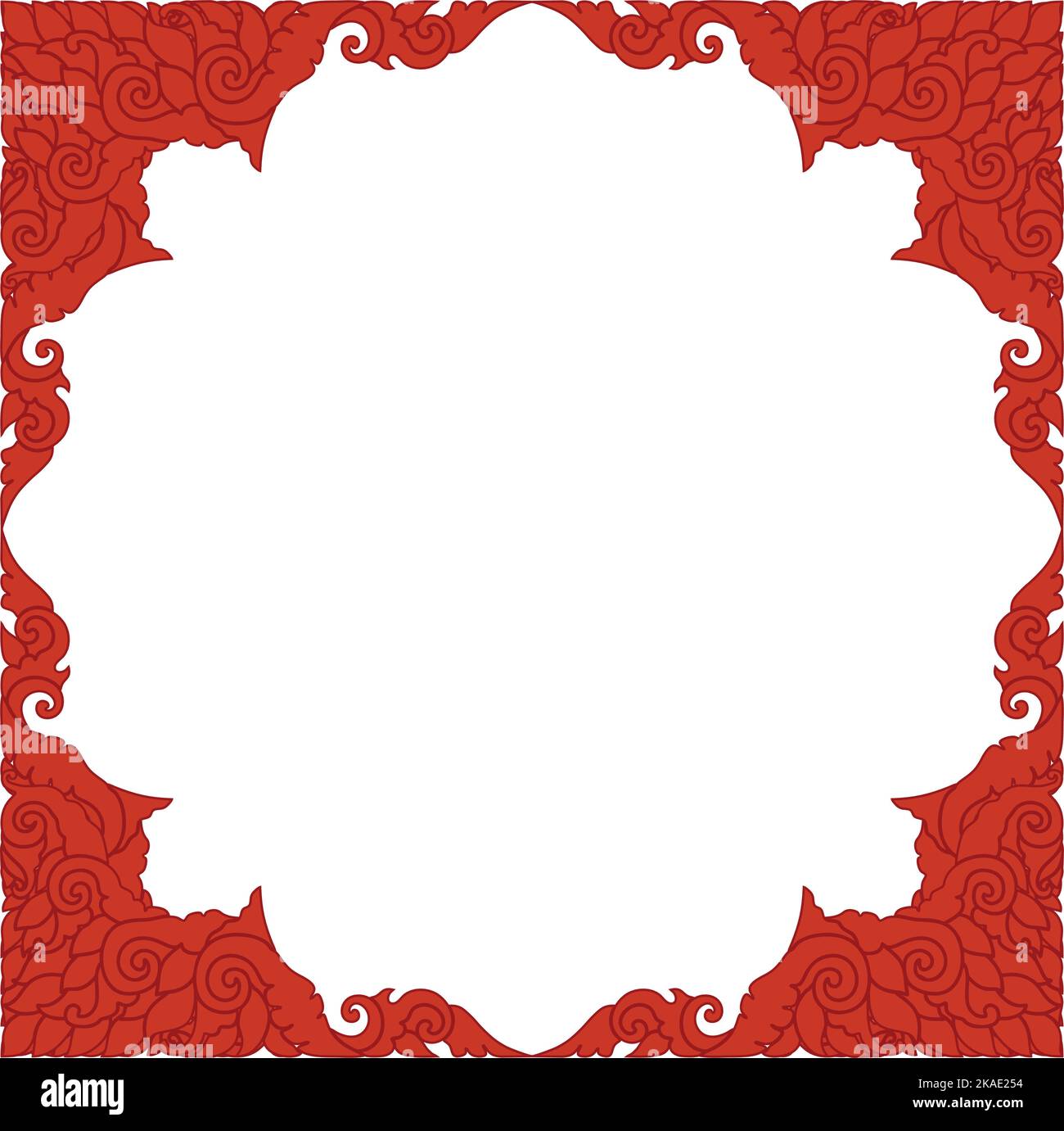 The vertical vector background with the red frame on white background ...