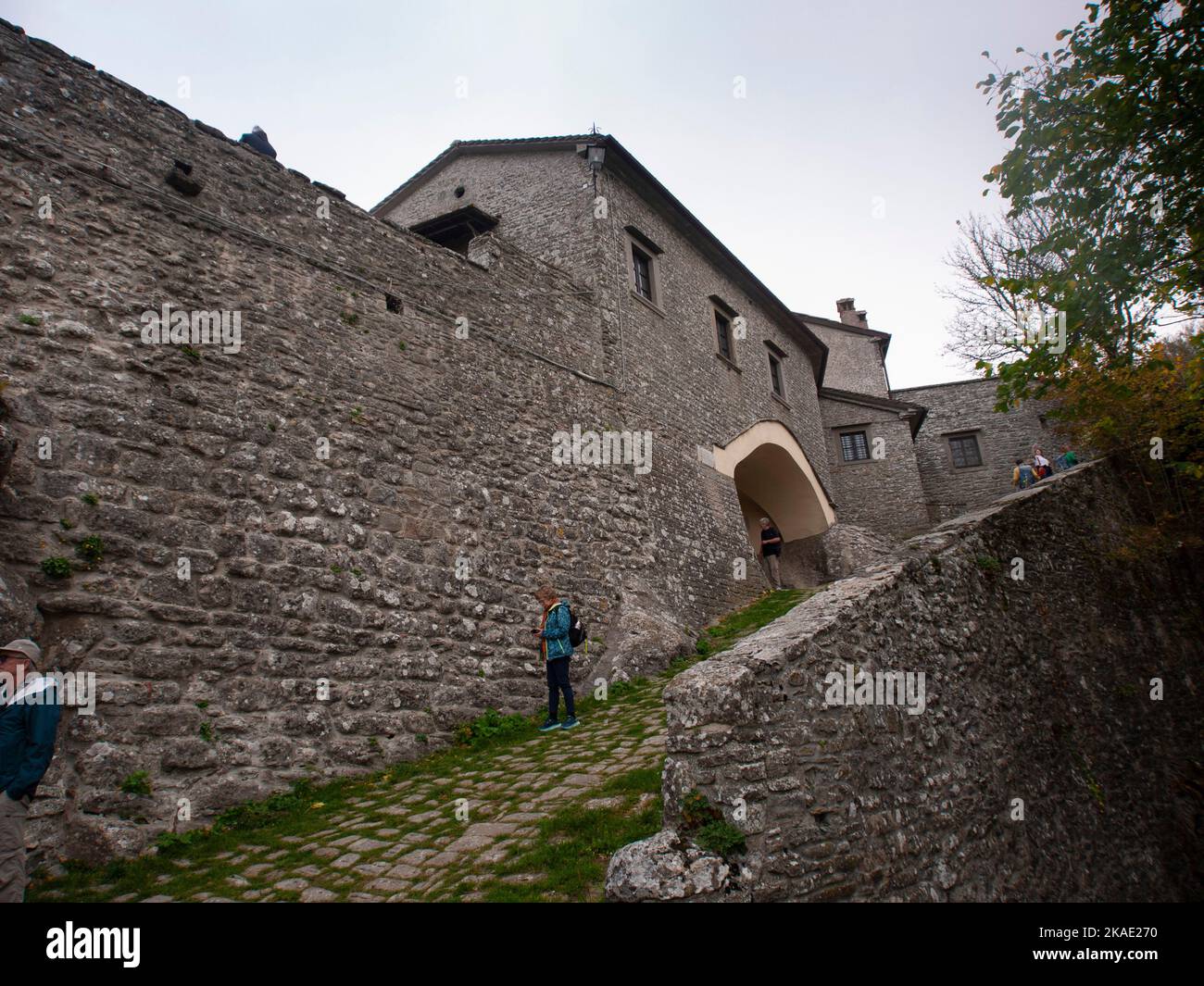 Italy, Tuscany, Arezzo, Casentino district, the Sanctuary of La Verna ...
