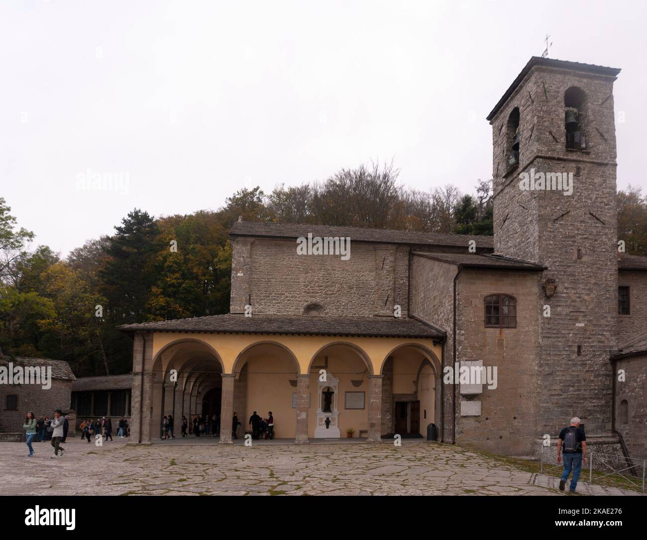 Italy, Tuscany, Arezzo, Casentino district, the Sanctuary of La Verna ...