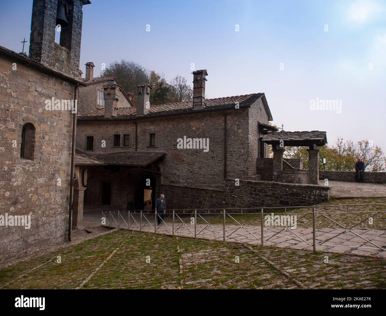 Italy, Tuscany, Arezzo, Casentino district, the Sanctuary of La Verna ...