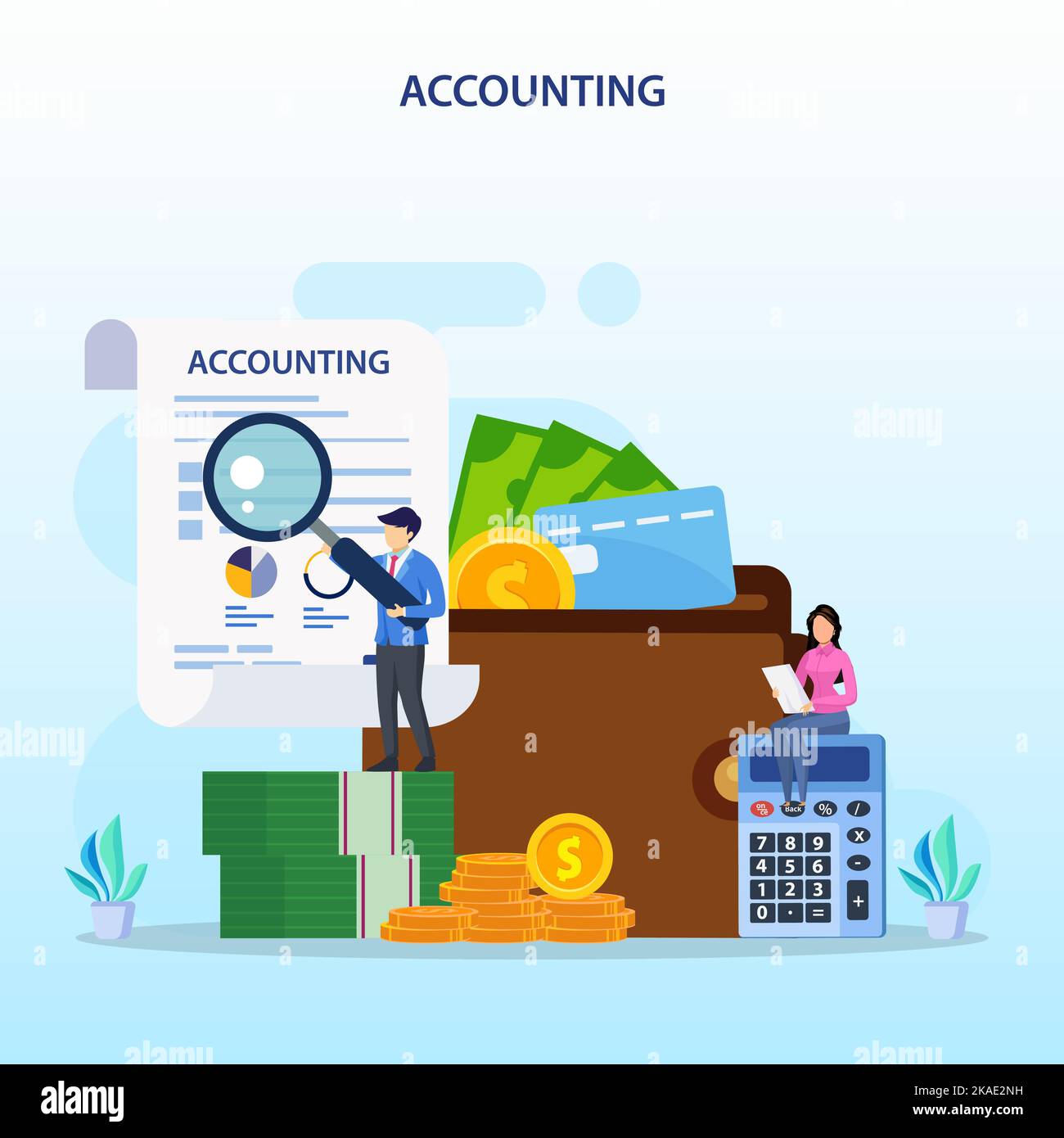 Accounting cartoon hi-res stock photography and images - Alamy