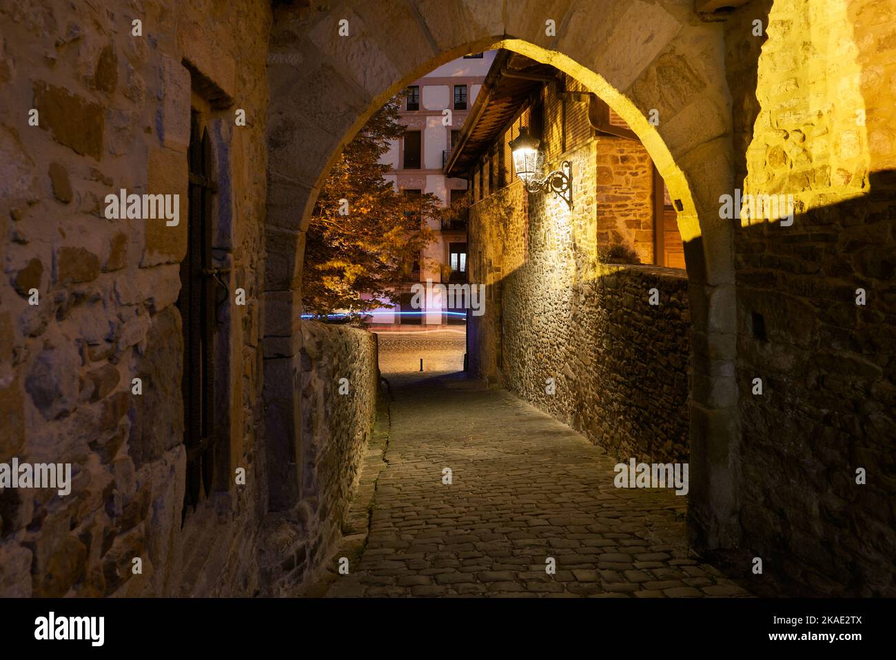 Medieval bridge over the Cadagua river, Balmaseda, Biscay, Basque ...