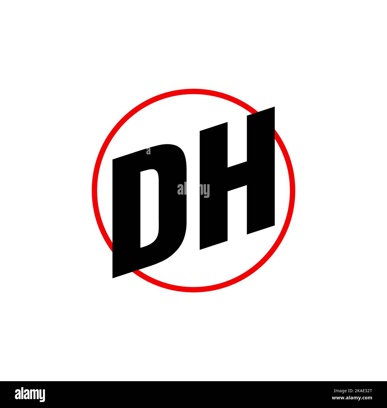 A vector design of DH monogram icon on white background Stock Vector ...