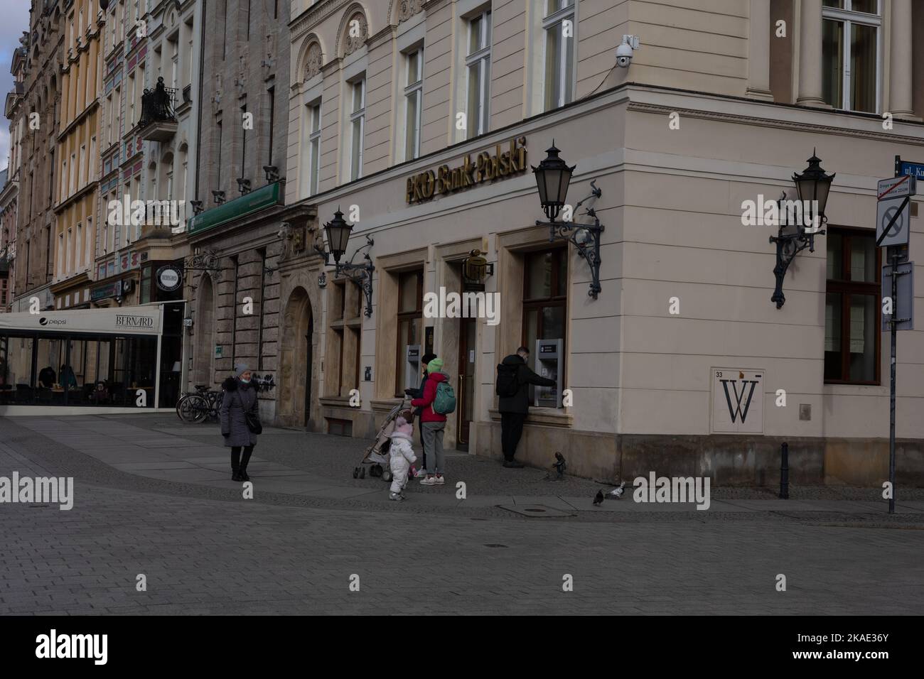 Wroclaw, Poland - February 19, 2022: Facade of PKO Polish Bank building ...