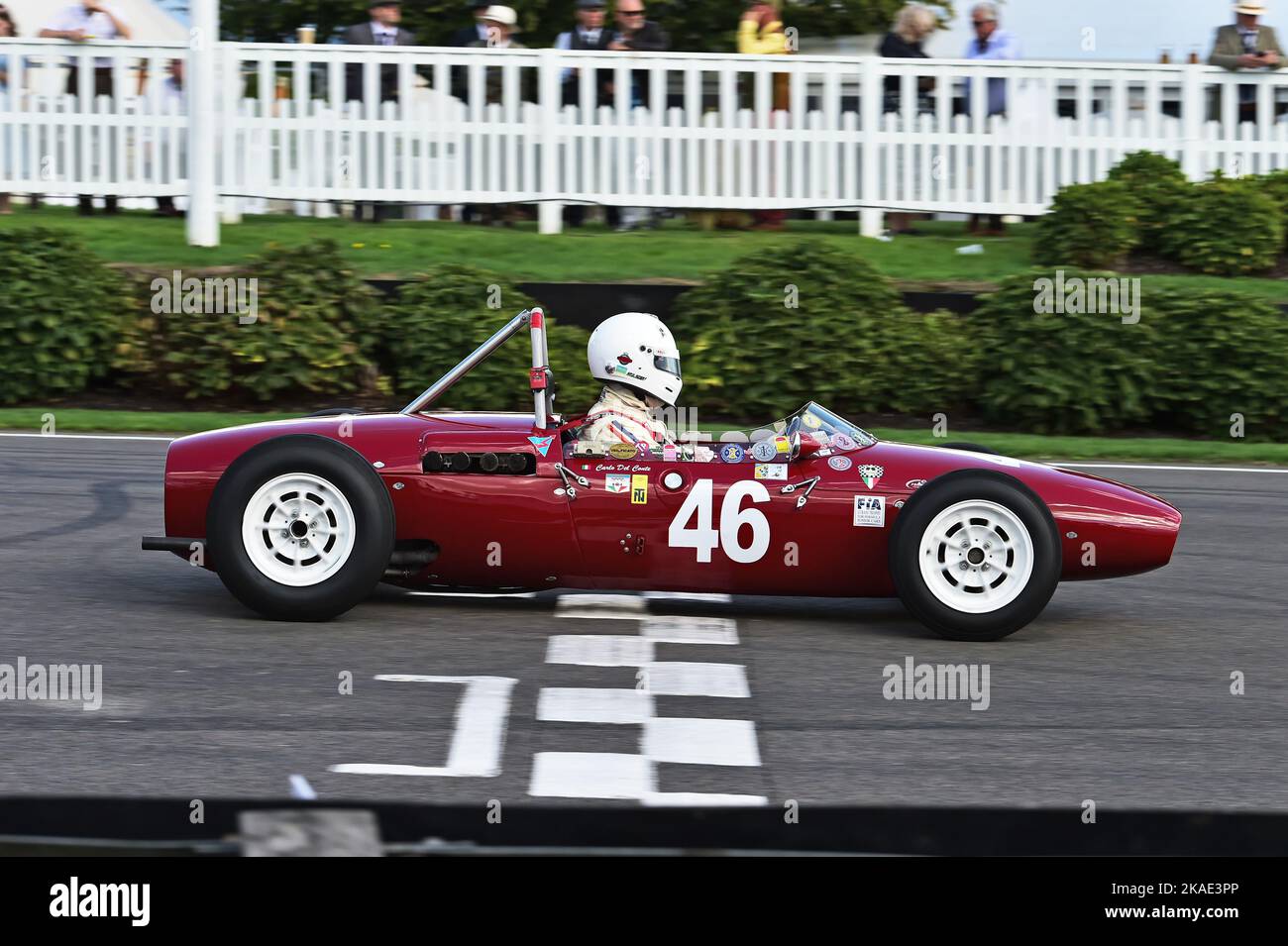 Across the finishing line, Carlo Maria del Conte, Wainer-Fiat ...