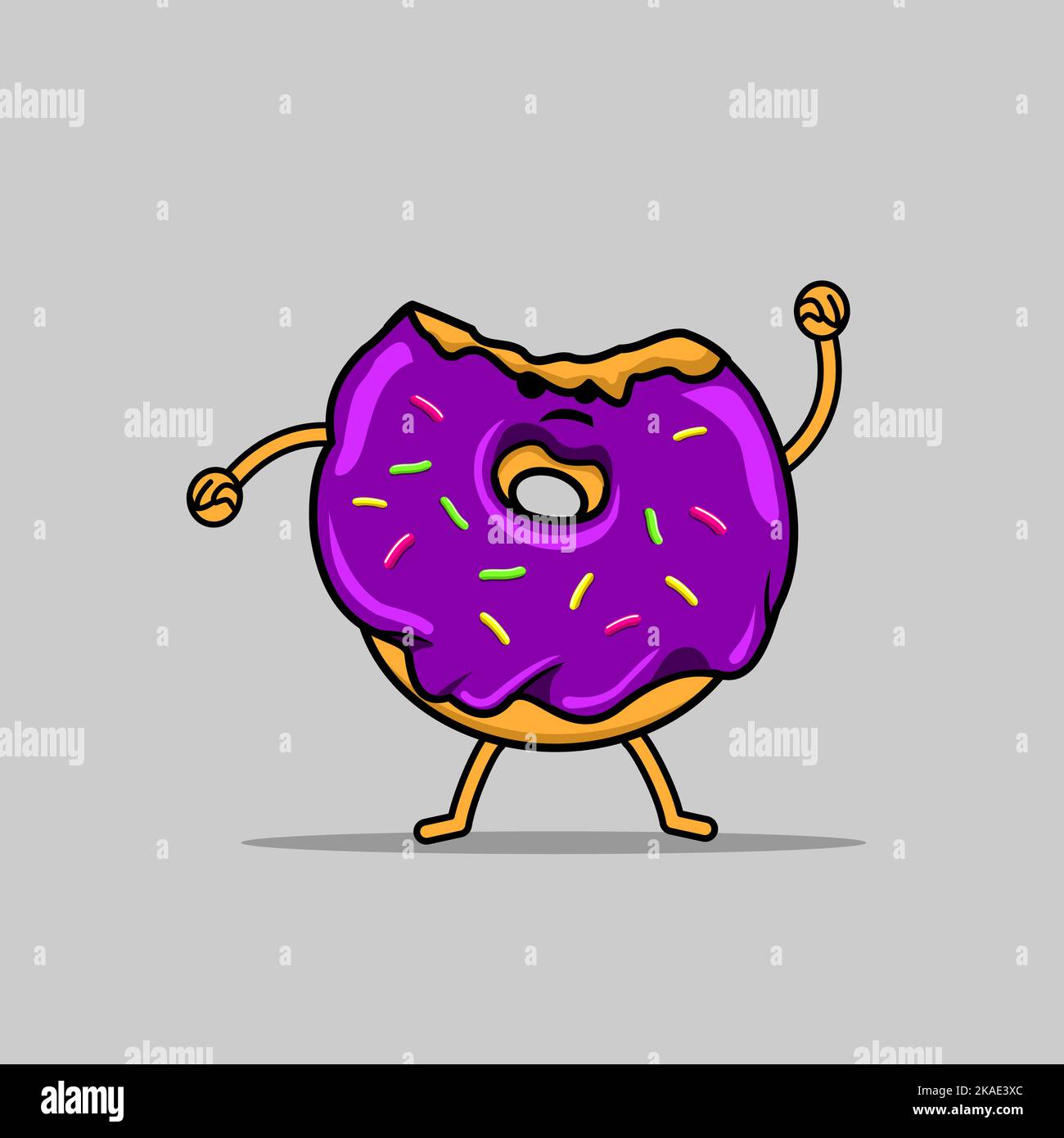 A vector illustration of a cartoon donut Stock Vector Image & Art - Alamy