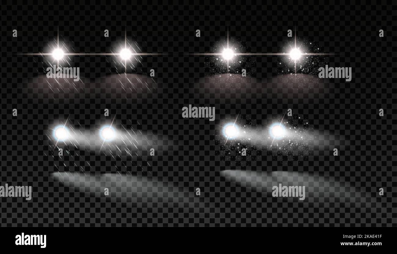 Road lights in night Stock Vector Images - Alamy
