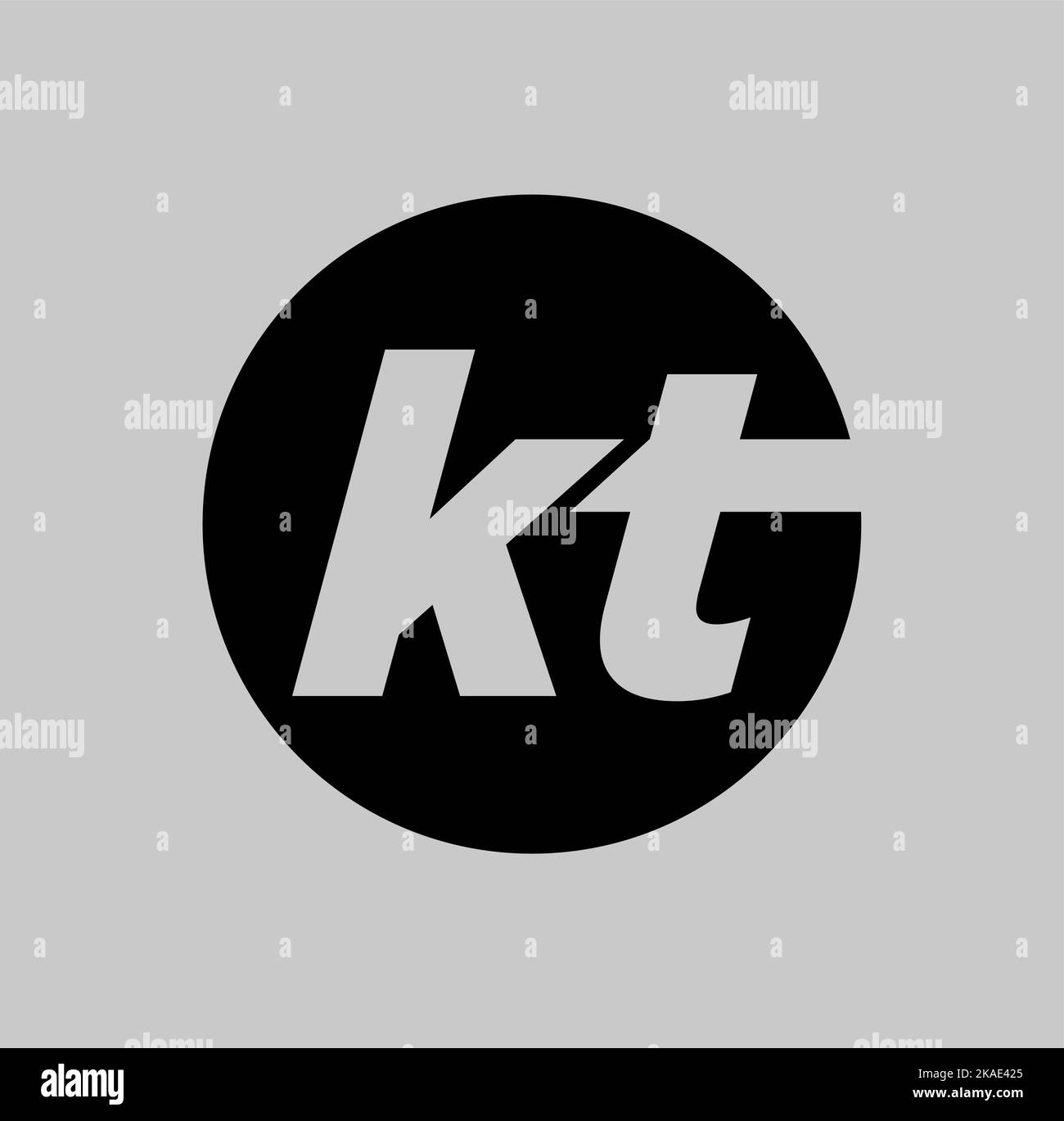 A vector illustration of a "kt" company brand logo Stock Vector Image & Art - Alamy