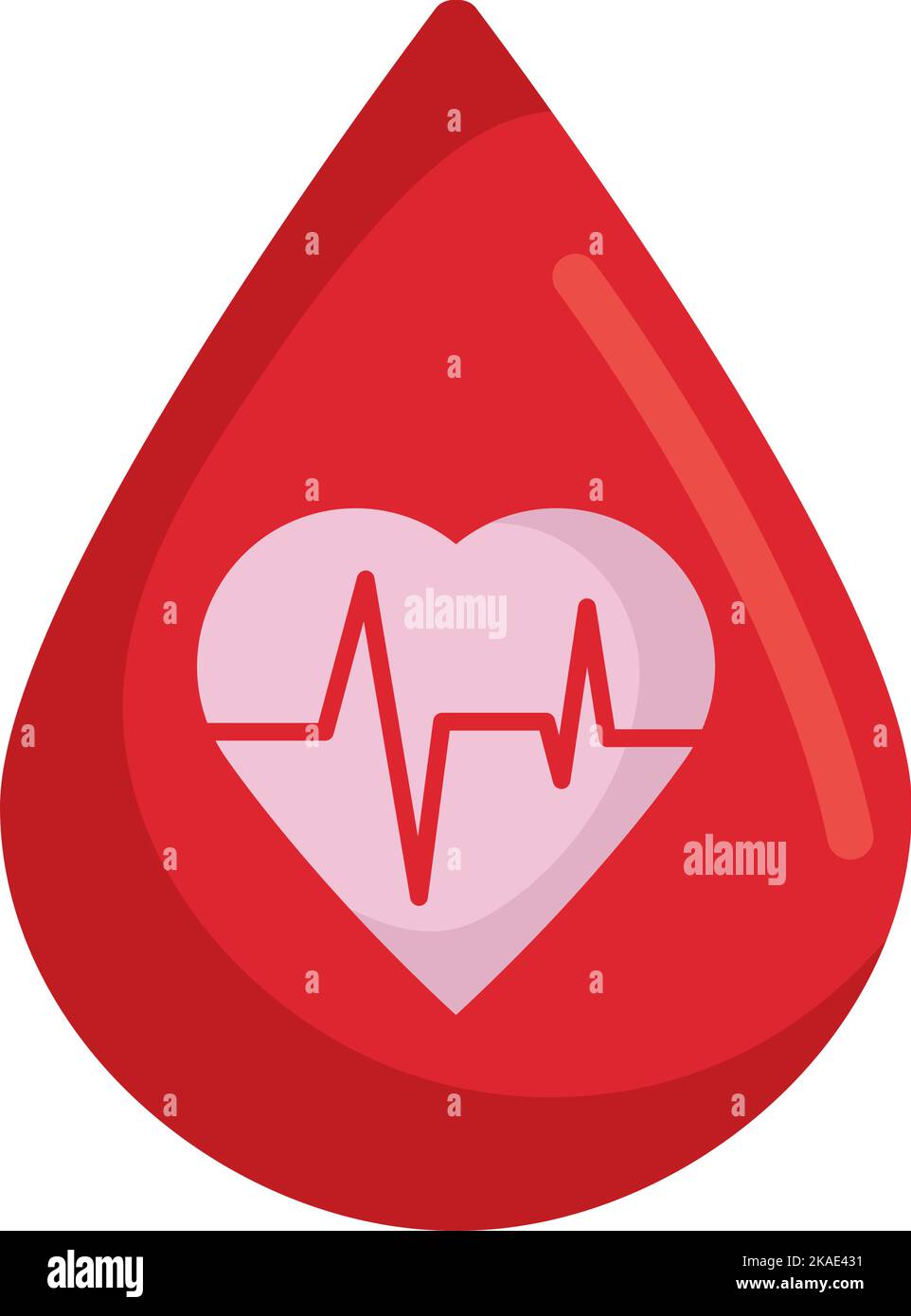 cardio blood drop Stock Vector Image & Art - Alamy
