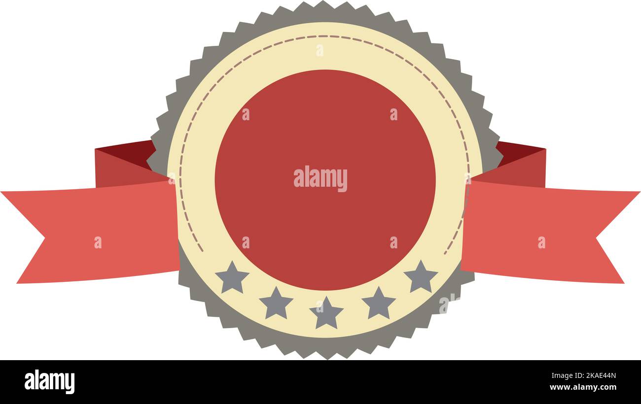 Vintage badge. Round label with stars. Premium emblem template Stock ...
