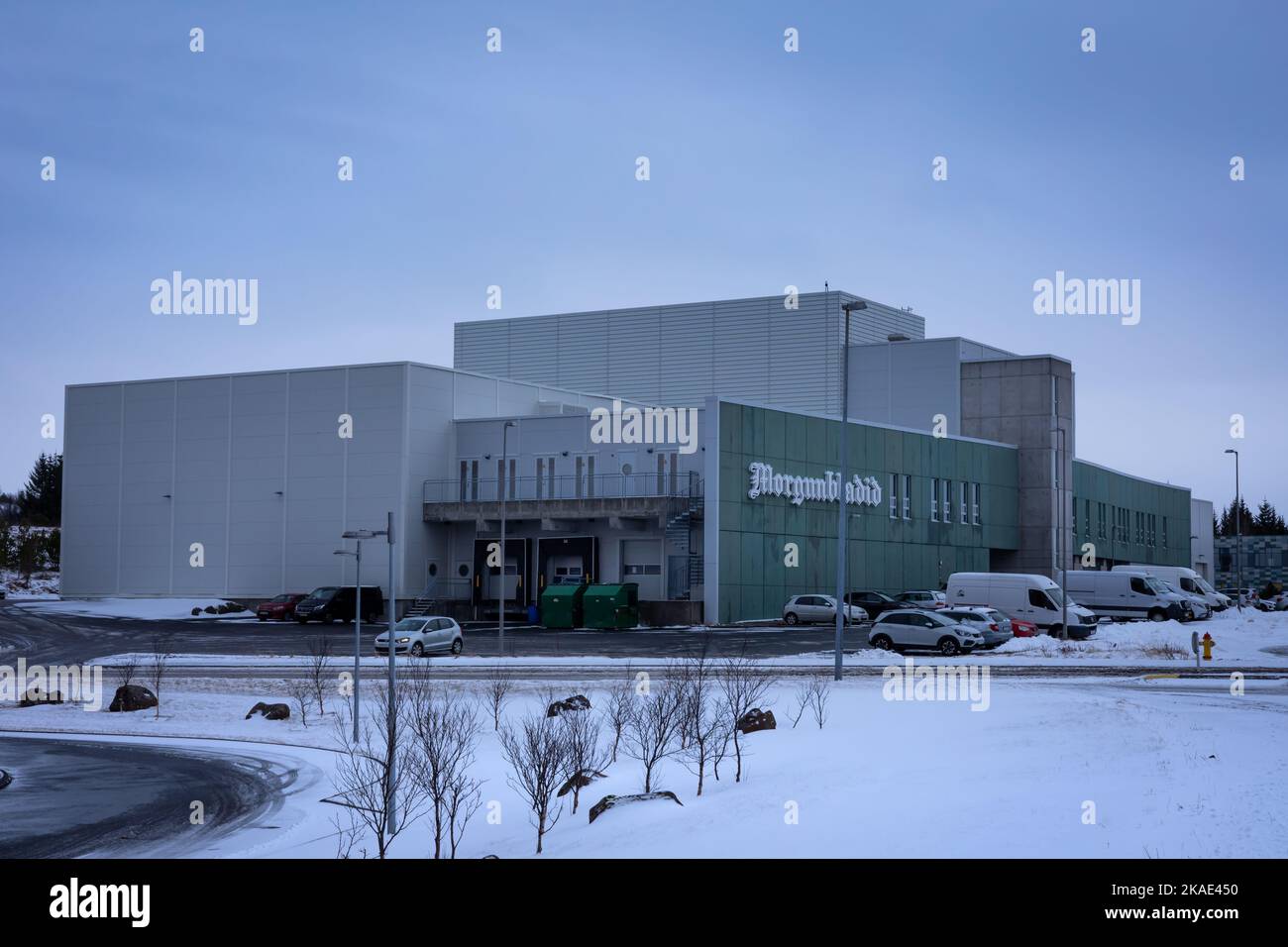 Reykjavik, Iceland - January 25, 2022: Icelandic newspaper Morgunbladid ...