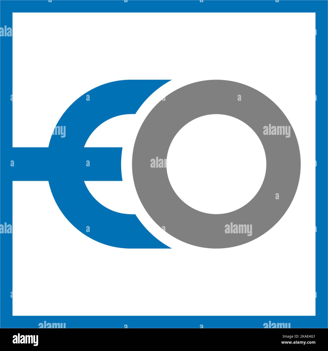 A vector illustration of EO logo icon template Stock Vector Image & Art ...