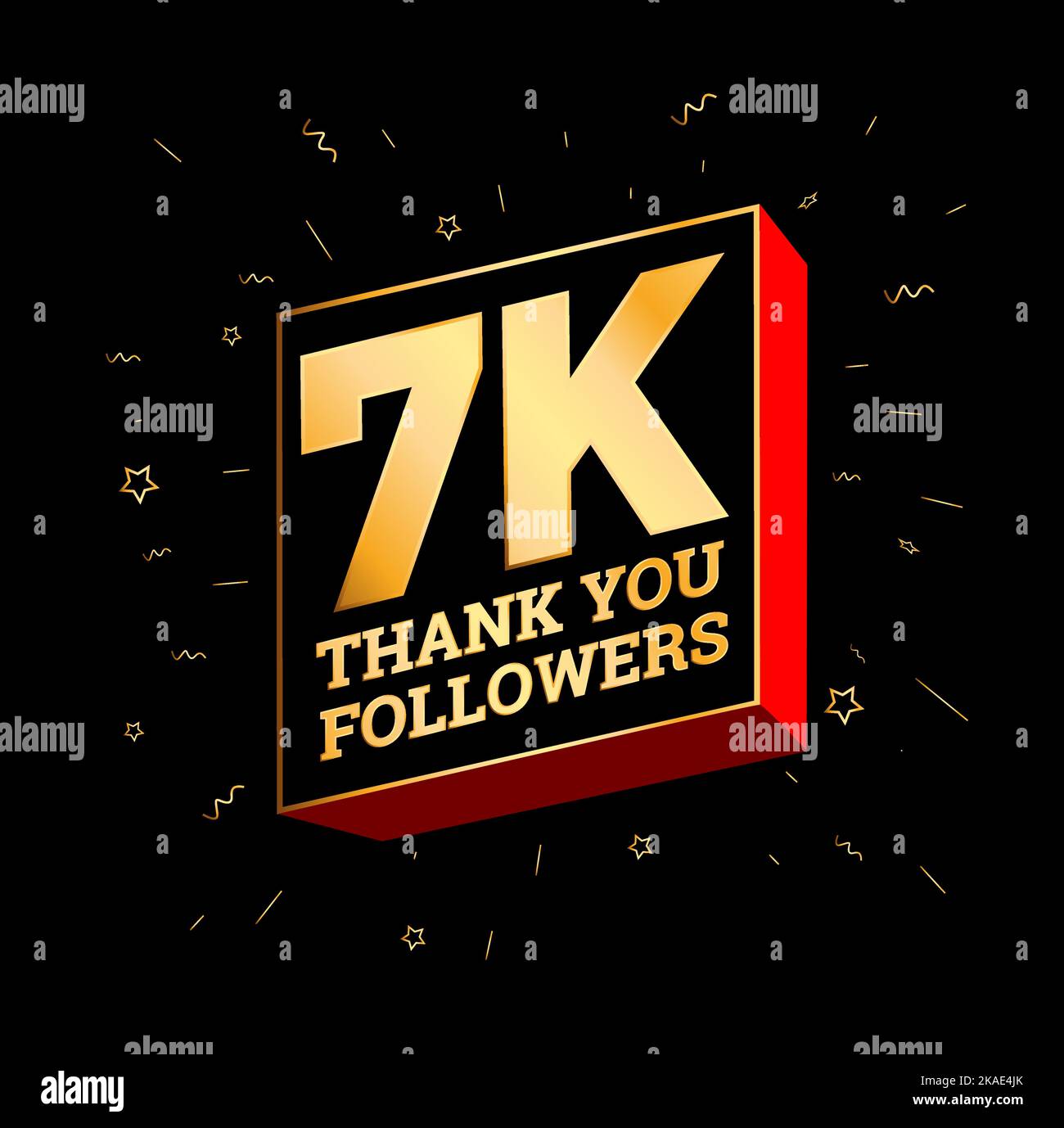 7k followers Stock Vector Images - Alamy