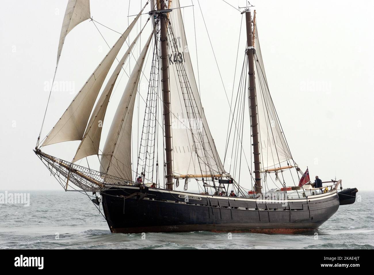 British sail training ketch Queen Galadriel Stock Photo - Alamy