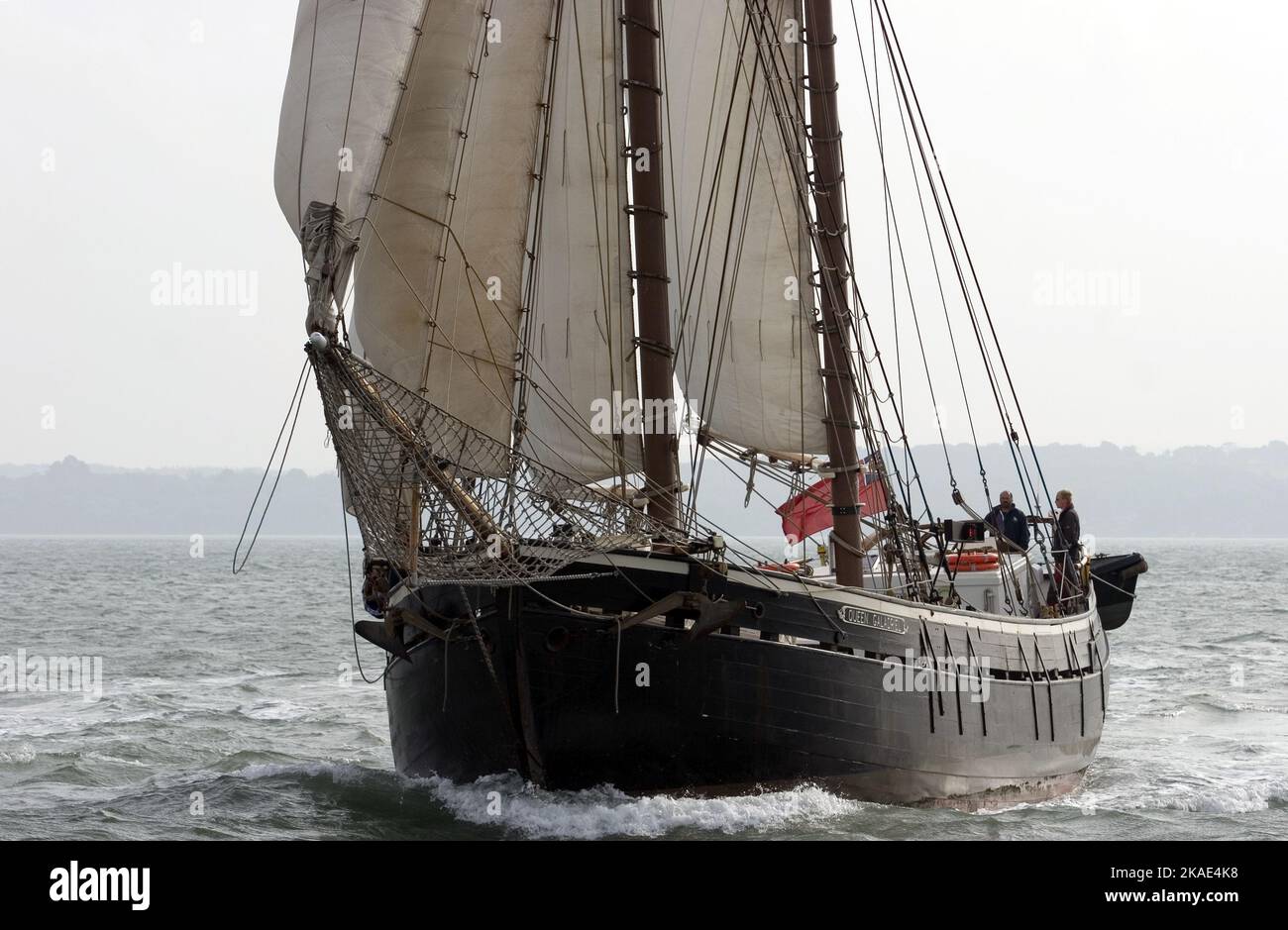 British sail training ketch Queen Galadriel Stock Photo - Alamy