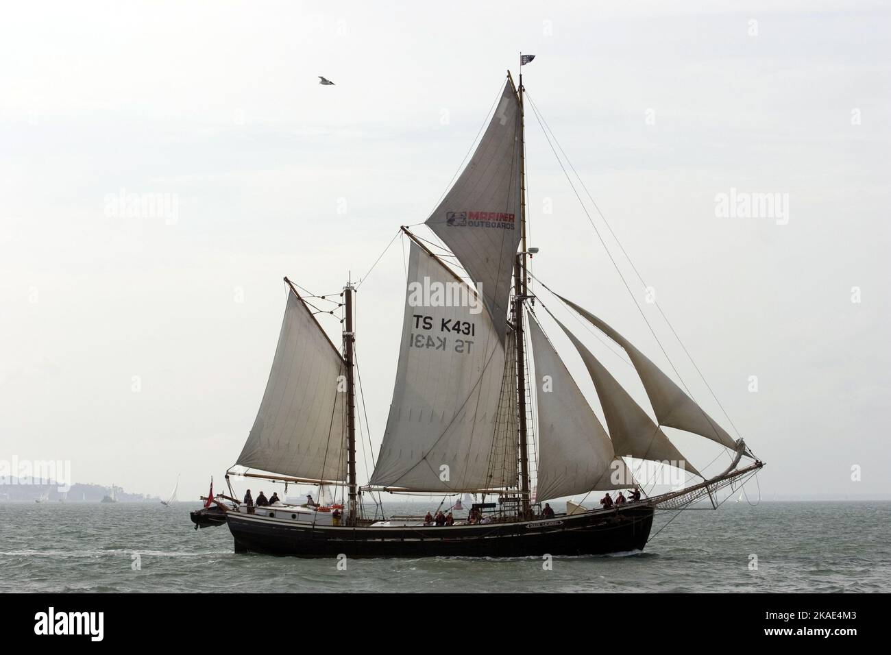 British sail training ketch Queen Galadriel Stock Photo - Alamy