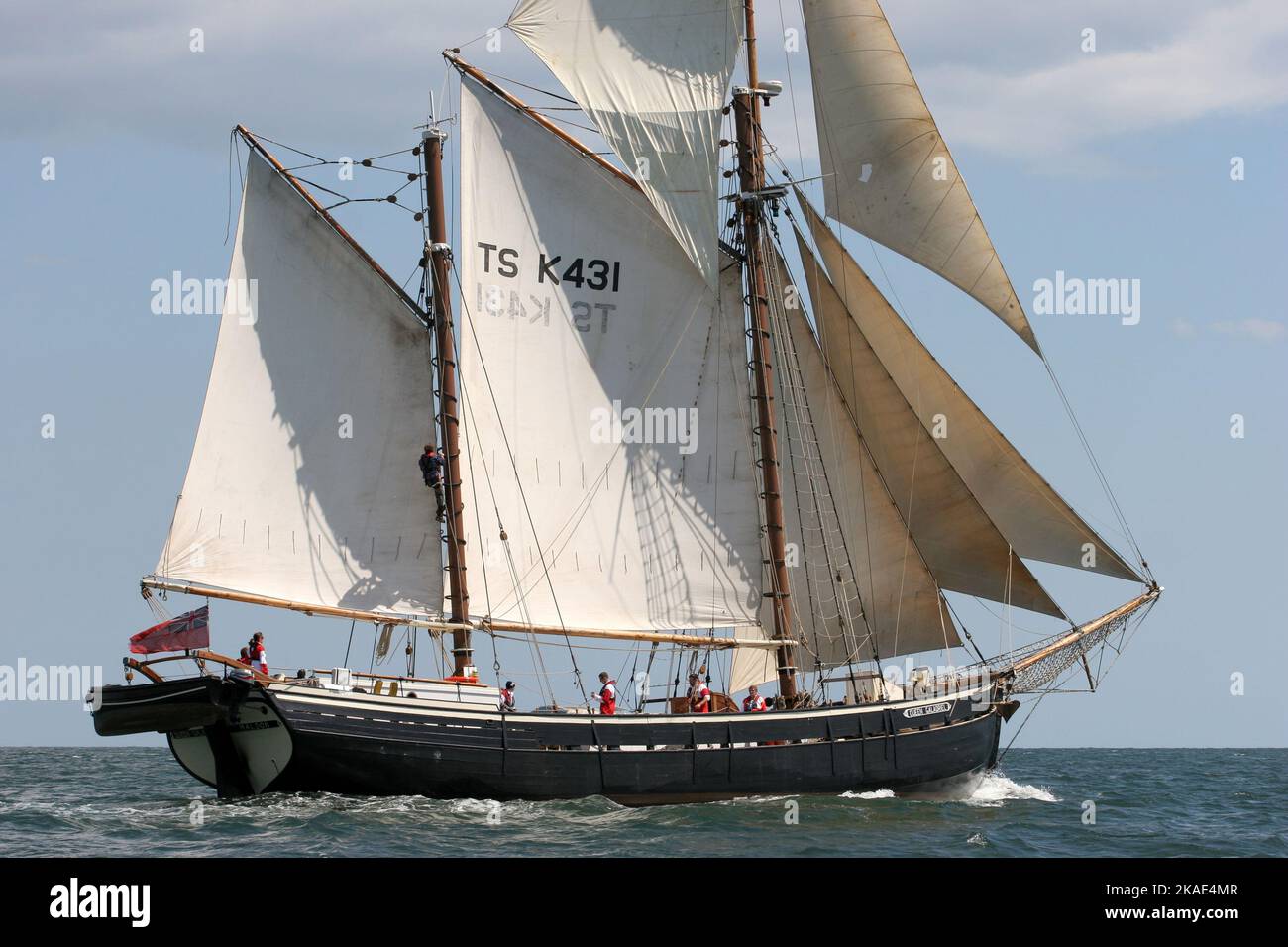 British sail training ketch Queen Galadriel Stock Photo - Alamy
