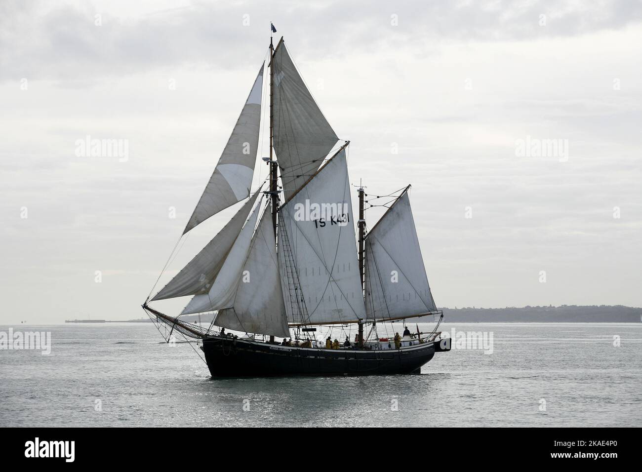 British sail training ketch Queen Galadriel Stock Photo - Alamy