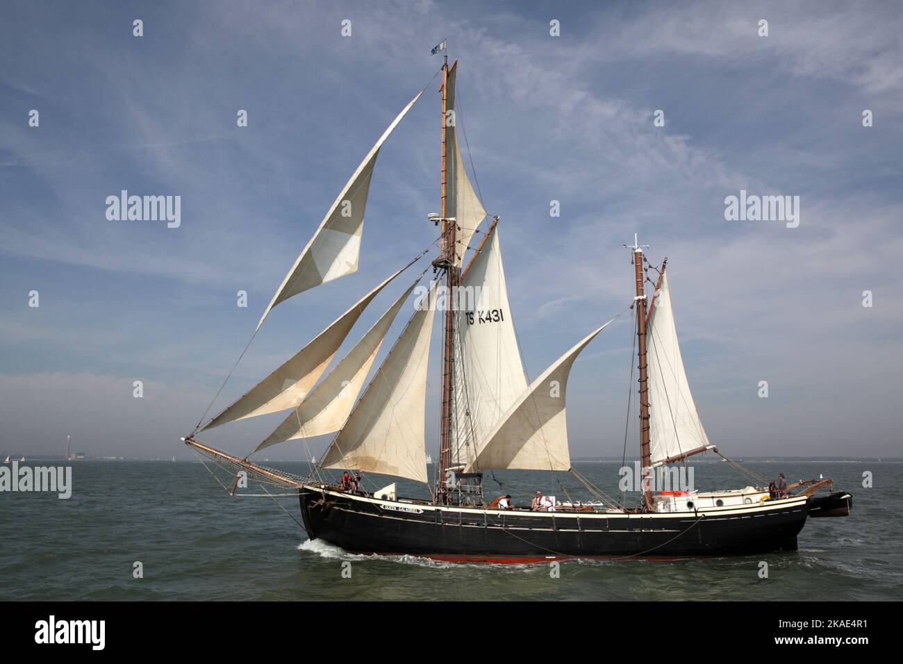 British sail training ketch Queen Galadriel Stock Photo - Alamy