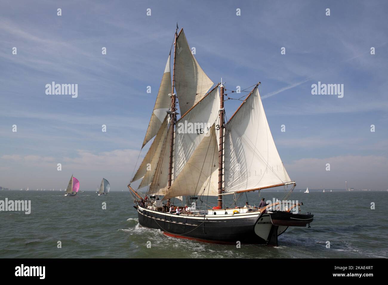 British sail training ketch Queen Galadriel Stock Photo - Alamy