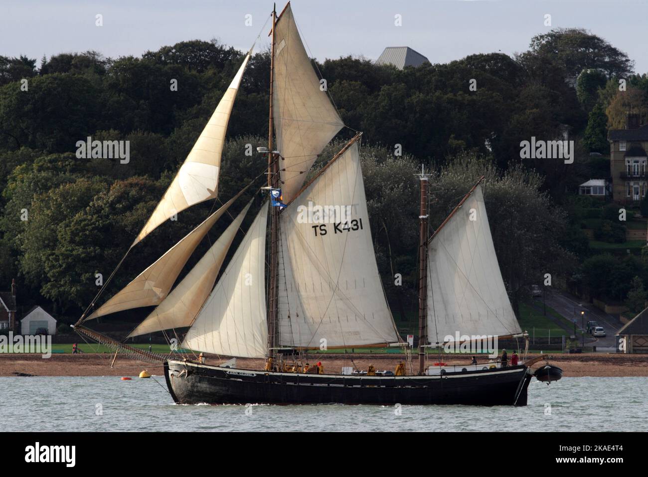 British sail training ketch Queen Galadriel Stock Photo - Alamy