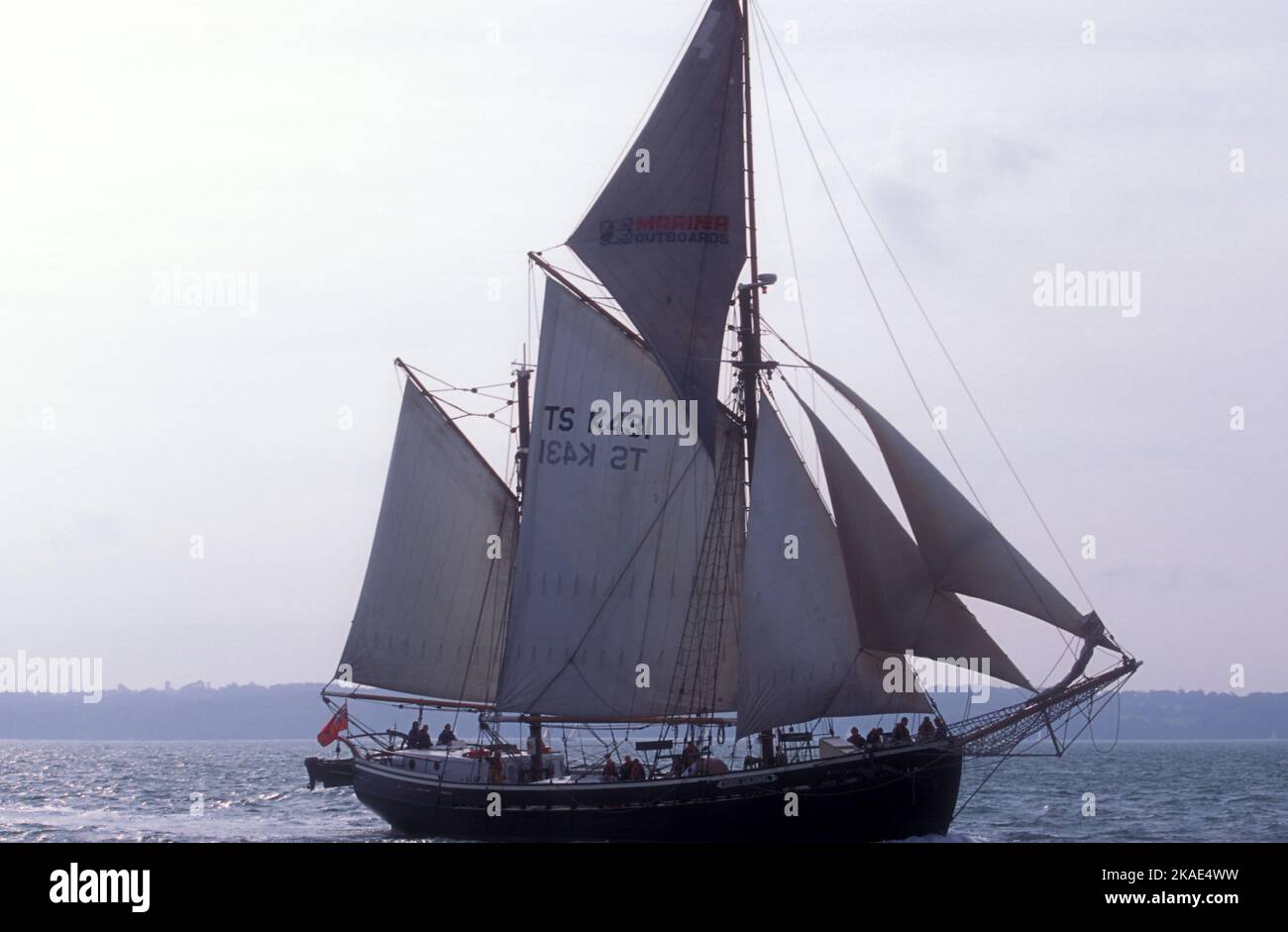 British sail training ketch Queen Galadriel Stock Photo - Alamy