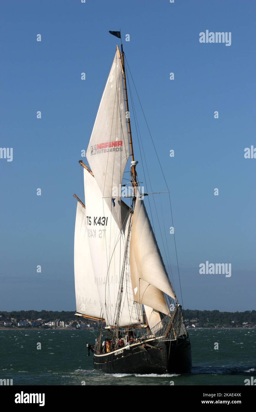British sail training ketch Queen Galadriel Stock Photo - Alamy