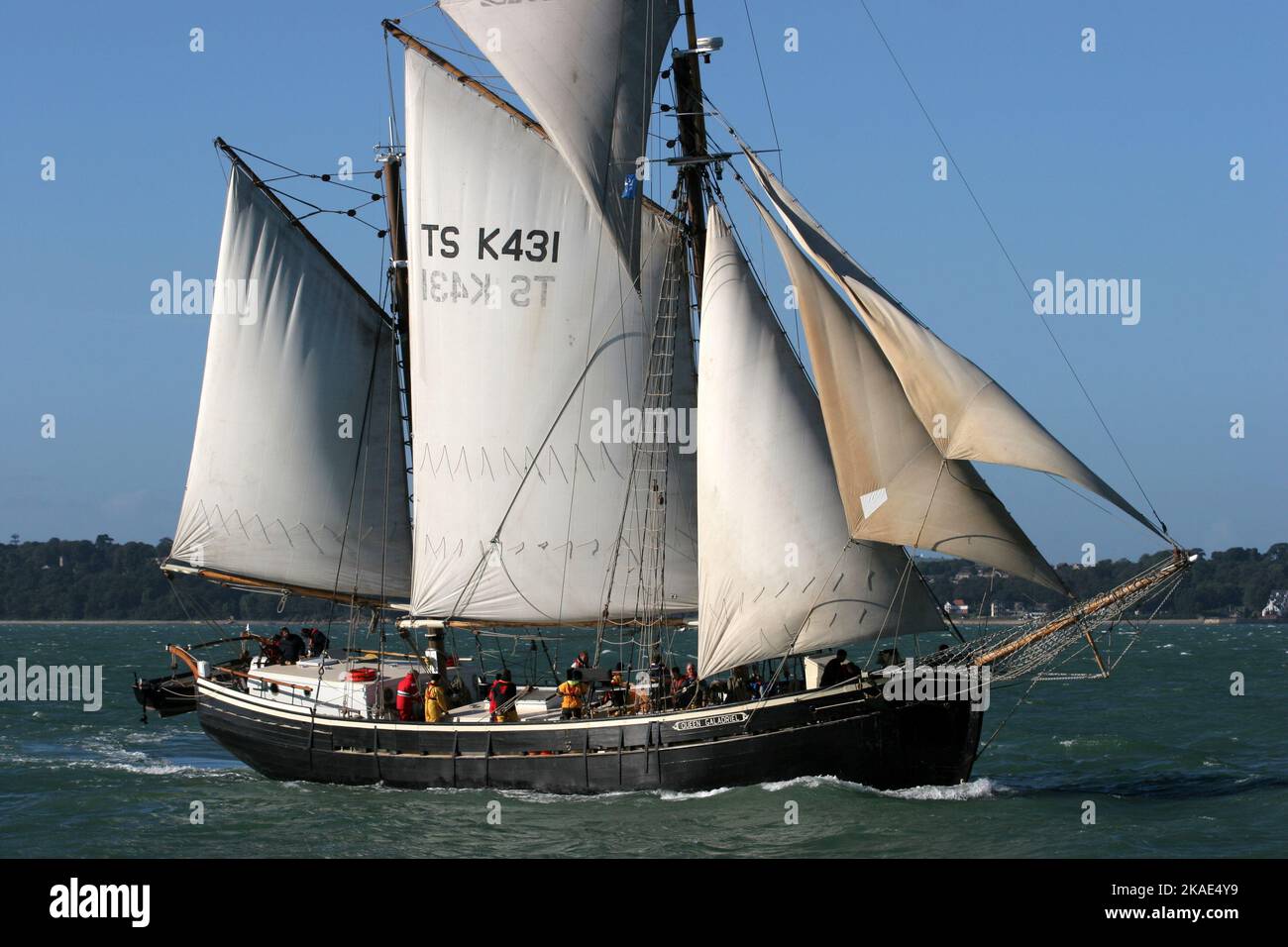 British sail training ketch Queen Galadriel Stock Photo - Alamy