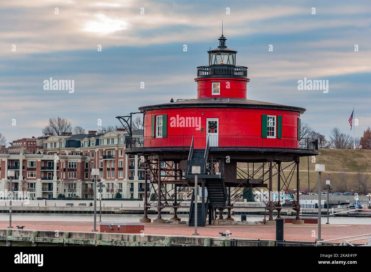 Seven Foot Knoll Lighthouse, Inner Harbor, Baltimore, MD USA, Baltimore ...