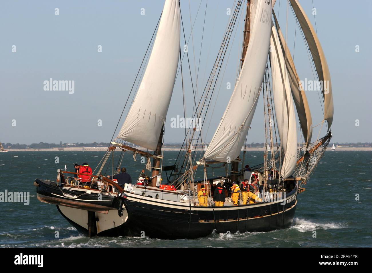 British sail training ketch Queen Galadriel Stock Photo - Alamy