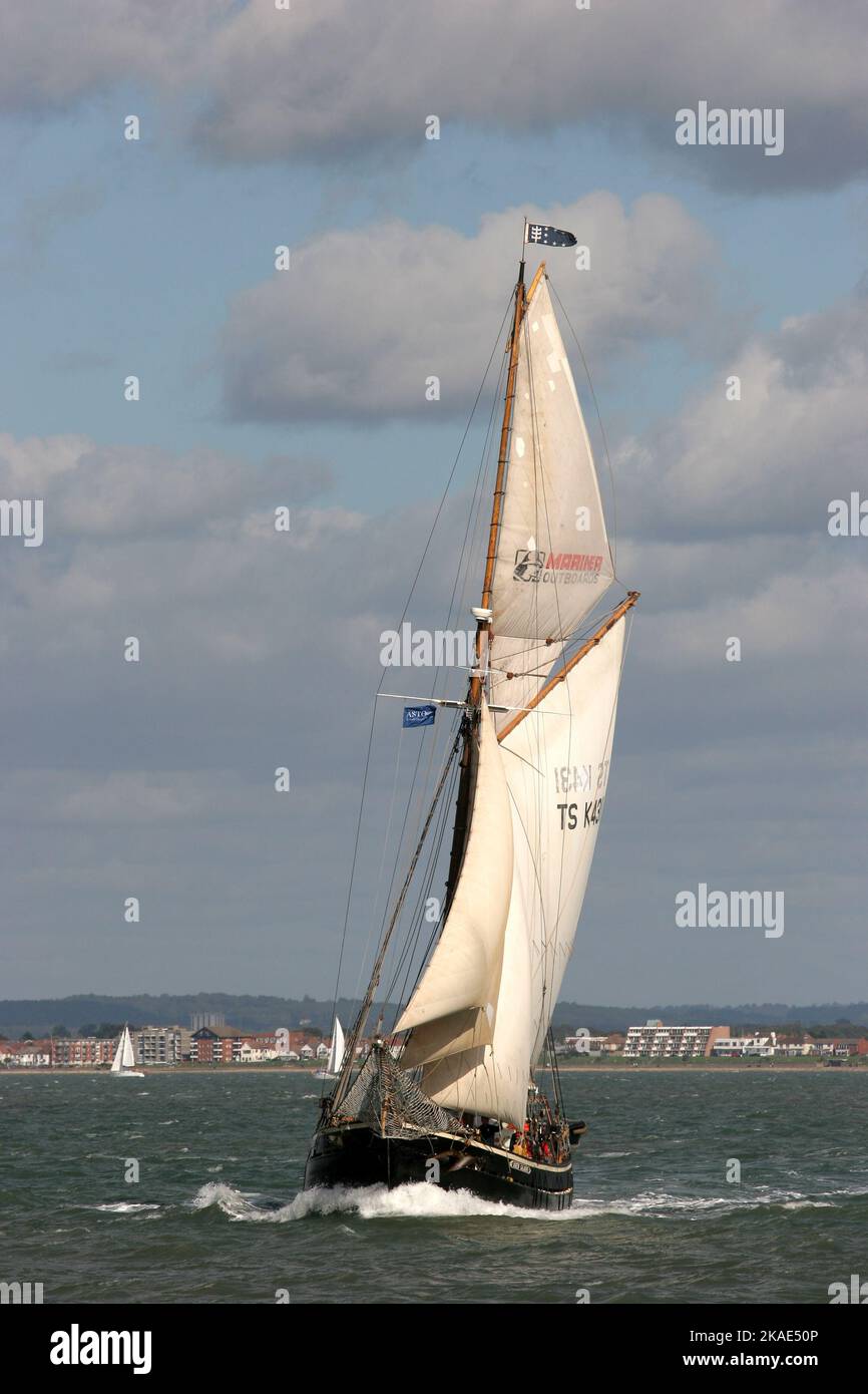 British sail training ketch Queen Galadriel Stock Photo - Alamy