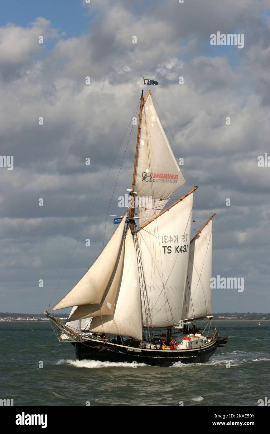 British sail training ketch Queen Galadriel Stock Photo - Alamy