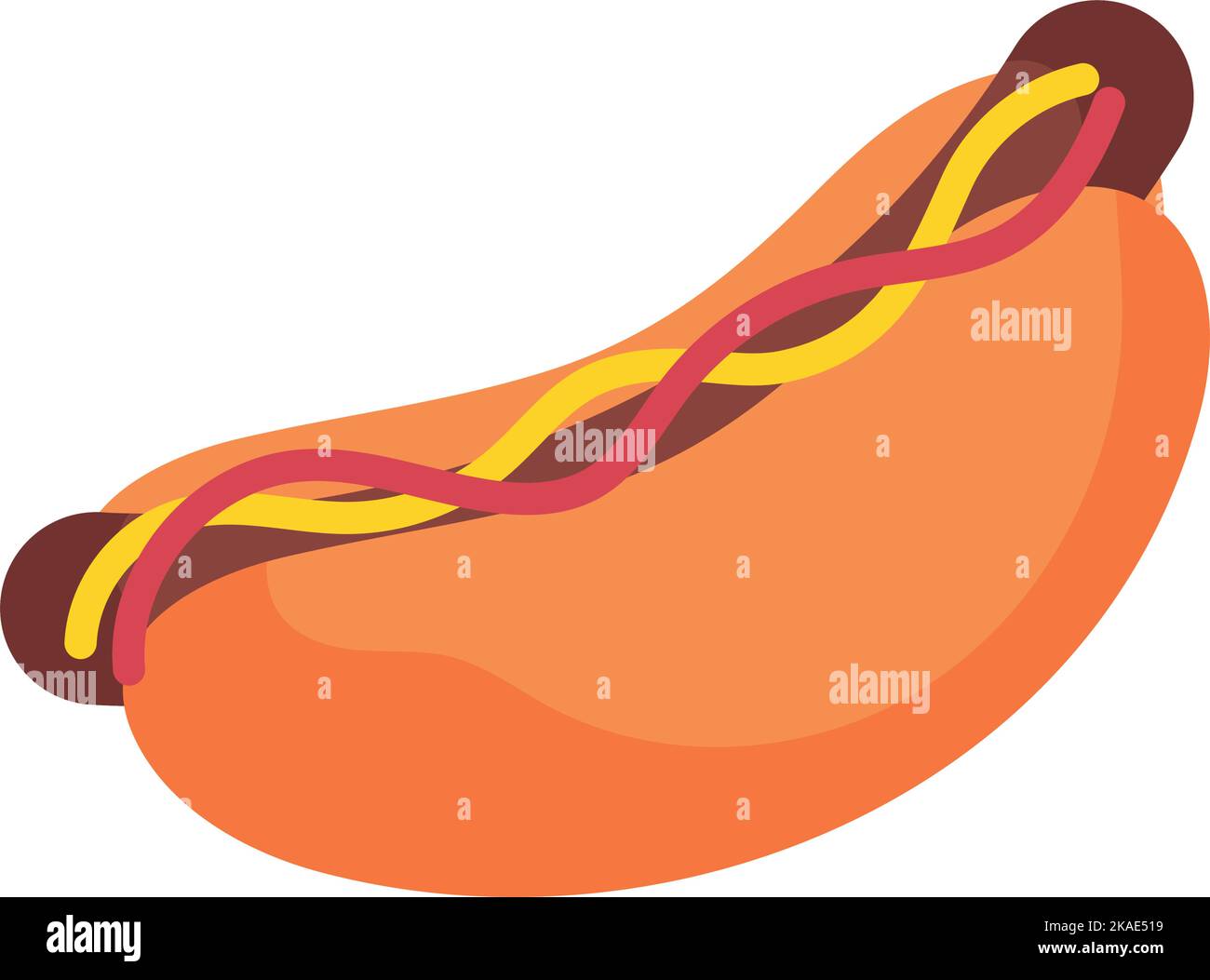 hot dog icon Stock Vector Image & Art - Alamy