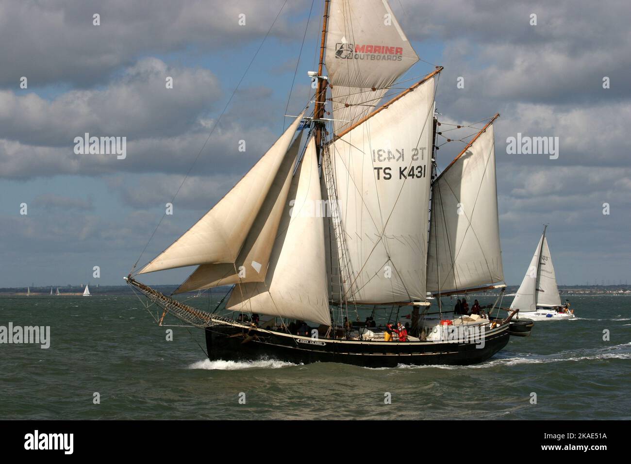 British sail training ketch Queen Galadriel Stock Photo - Alamy