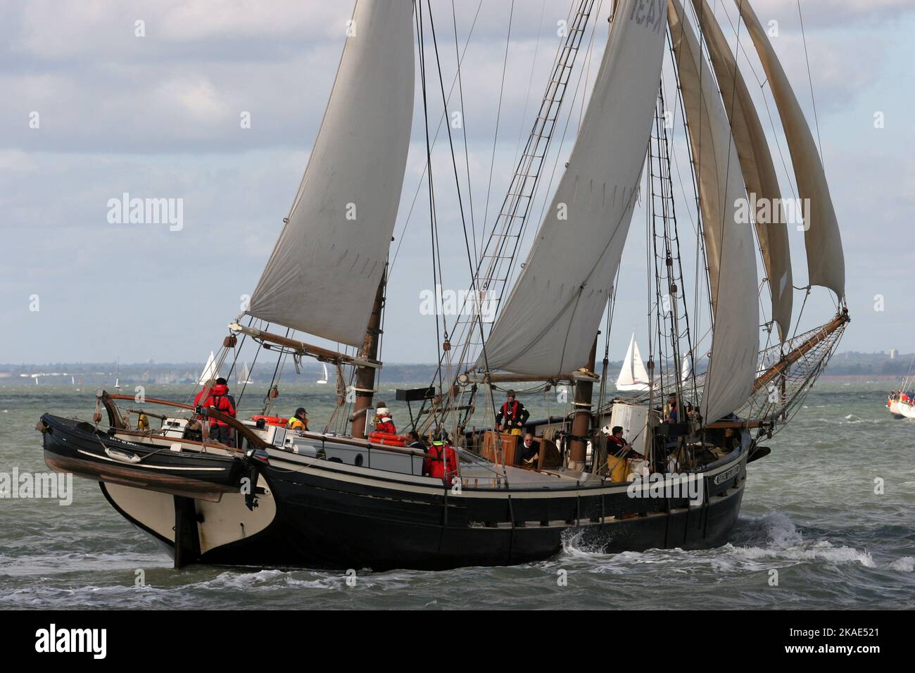 British sail training ketch Queen Galadriel Stock Photo - Alamy