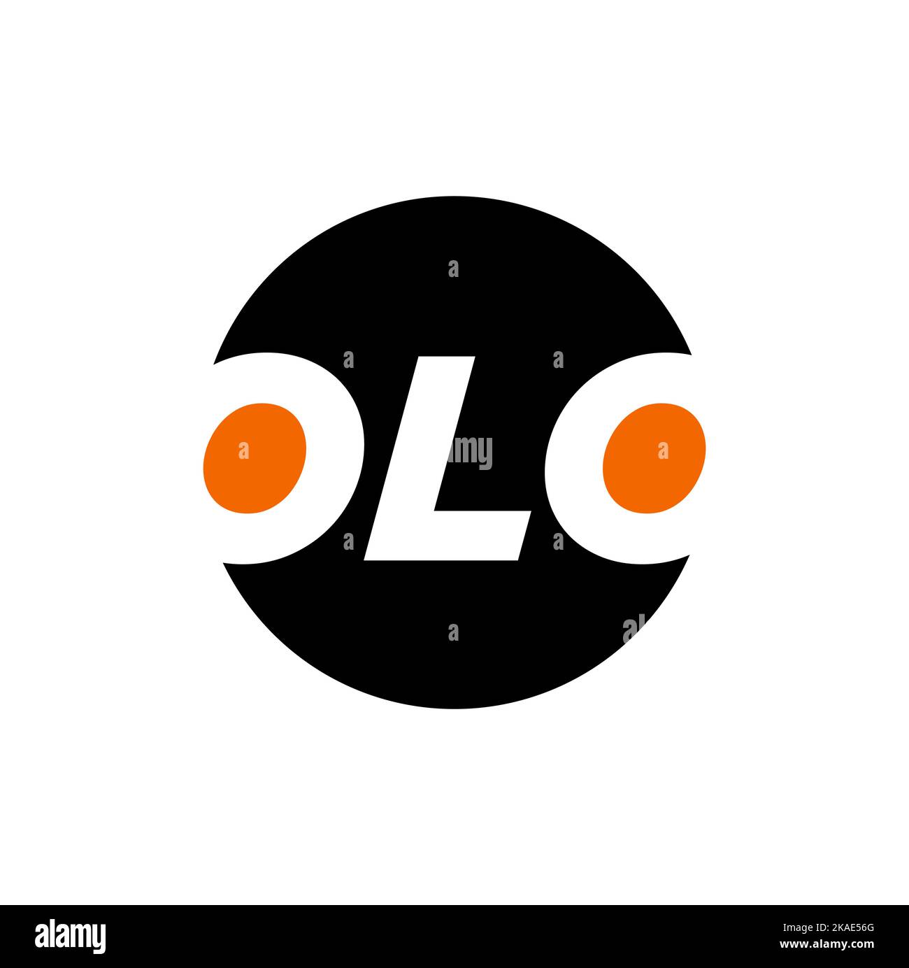 A vector design of OLO monogram icon on white background Stock Vector ...