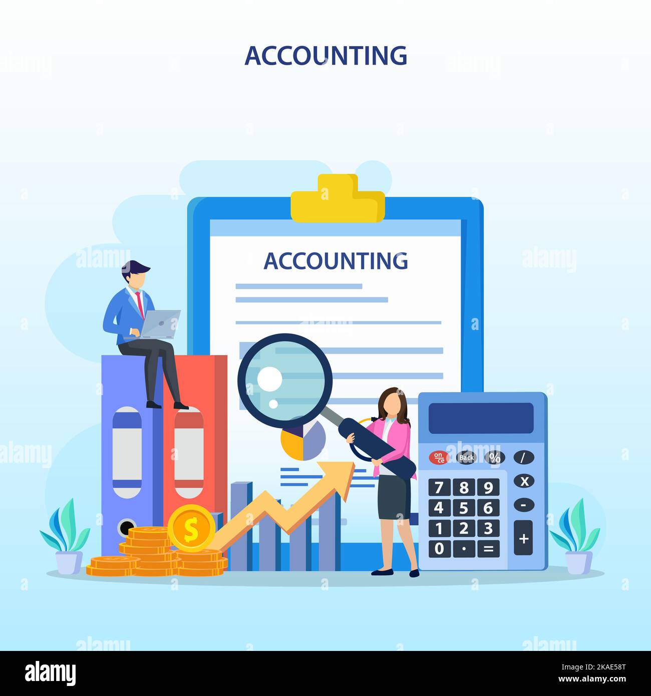 Accounting cartoon hi-res stock photography and images - Alamy