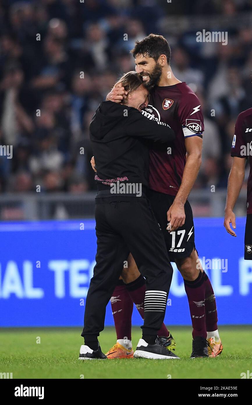 ROME, ITALY - OCTOBER 30: Davide Nicola coach of US Salernitana ...