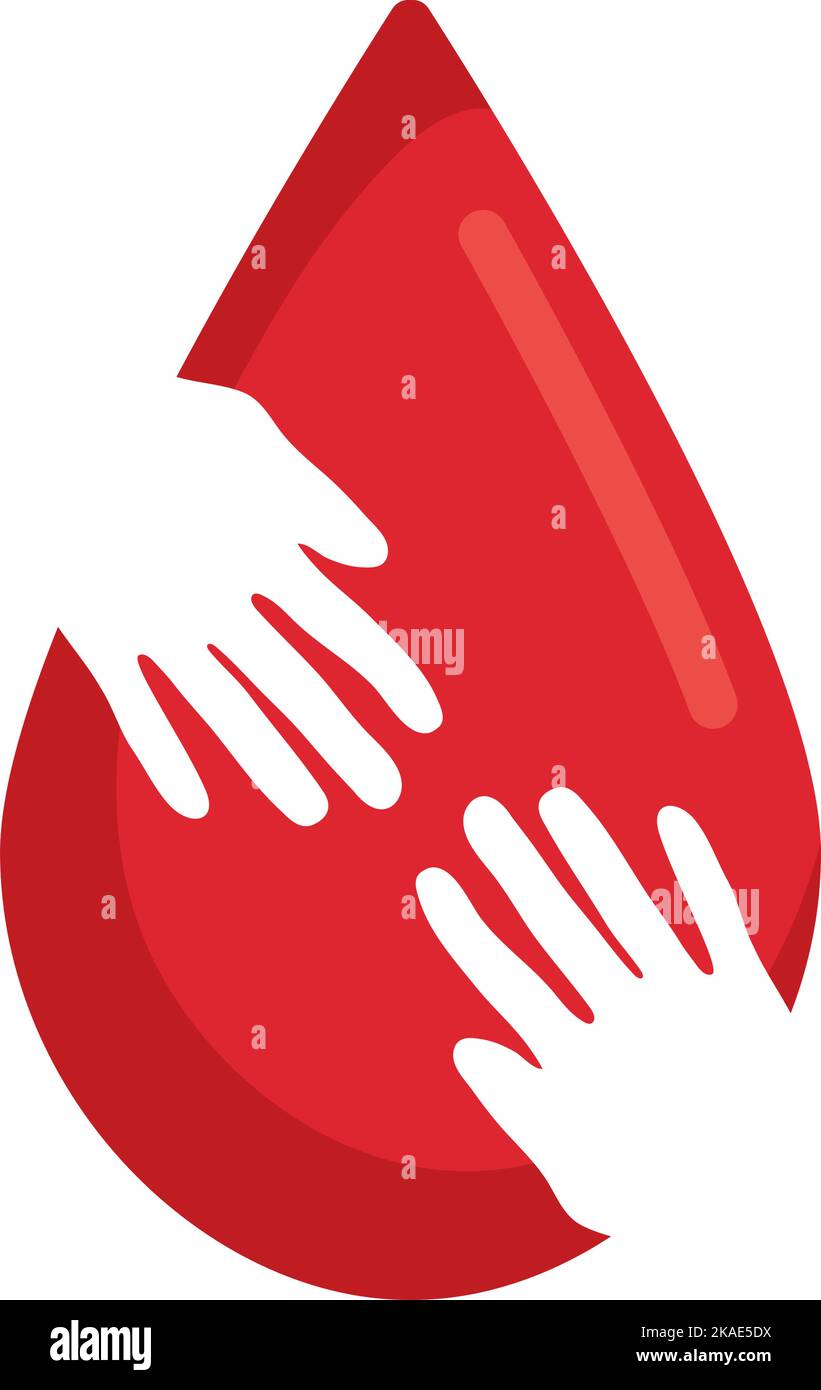 blood drop with hands Stock Vector Image & Art - Alamy