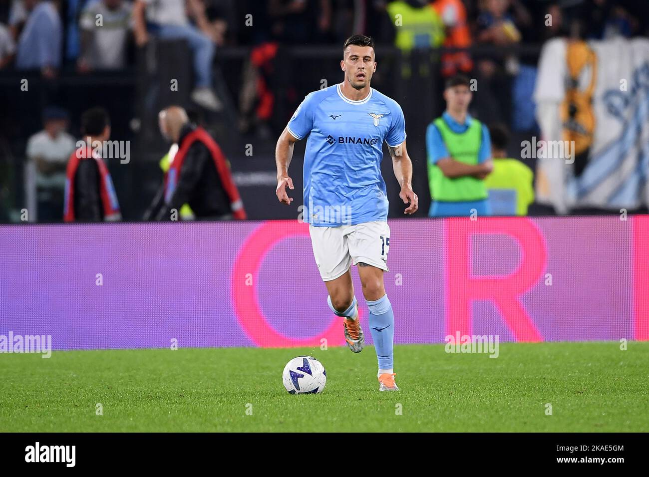 ROME, ITALY - OCTOBER 30: Alessio Romagnoli of SS Lazio in action ...