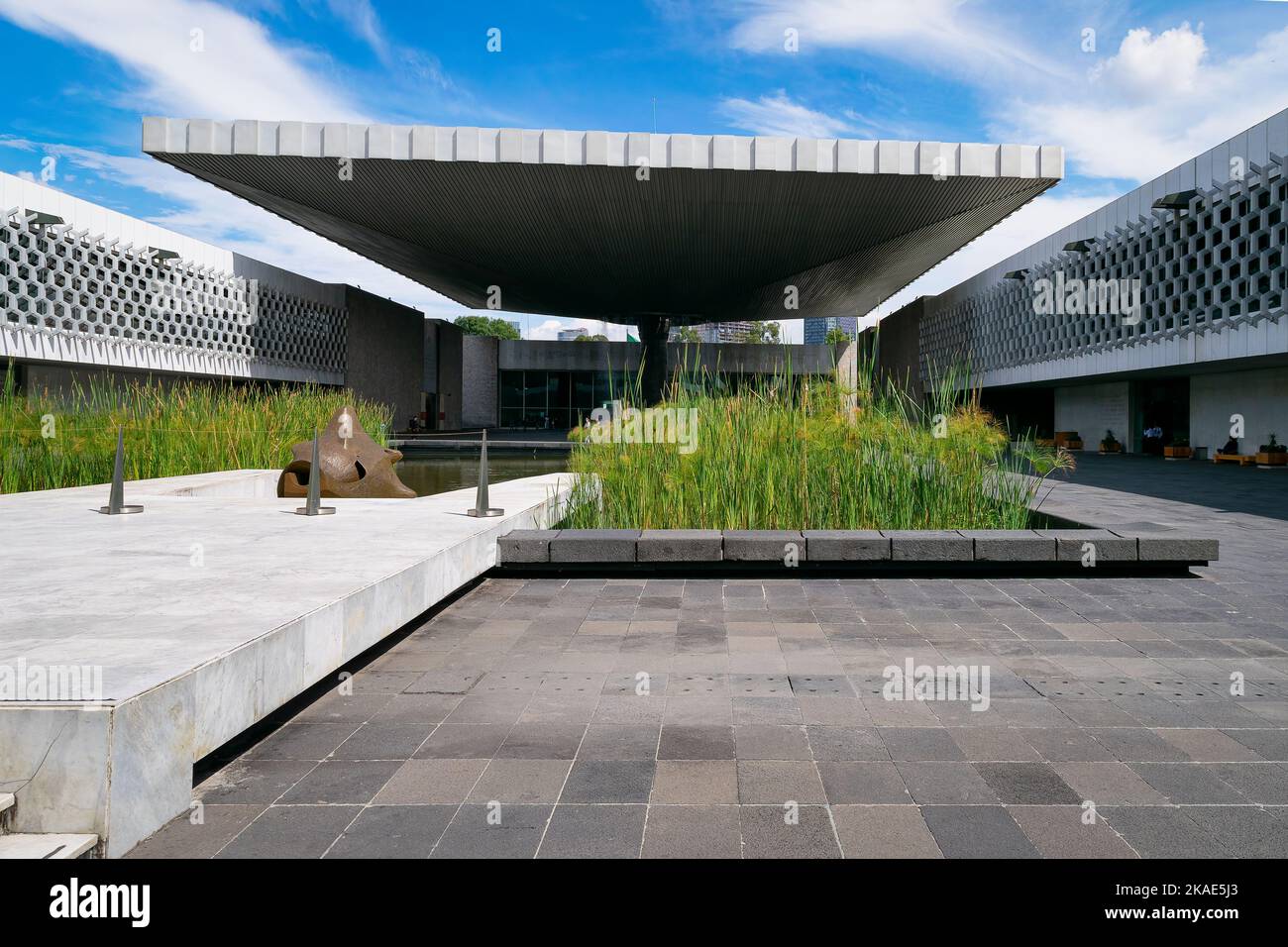 A view of the National Museum of Anthropology in Mexico Stock Photo - Alamy