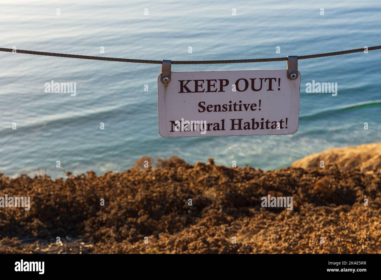 Sensitive habitat sign hi-res stock photography and images - Alamy