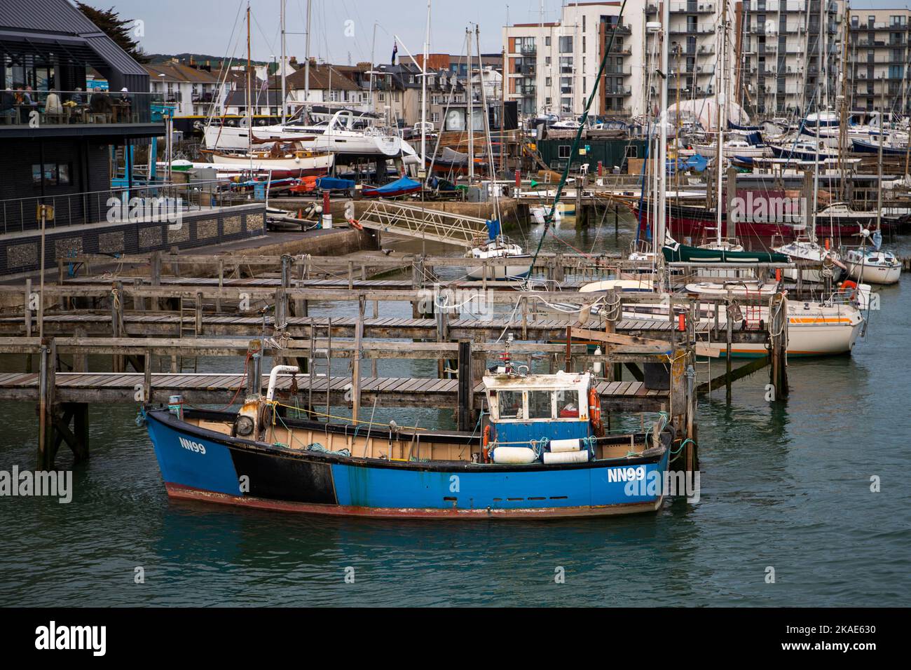 Boats on Shoreham by Sea River Aire, UK Stock Photo - Alamy
