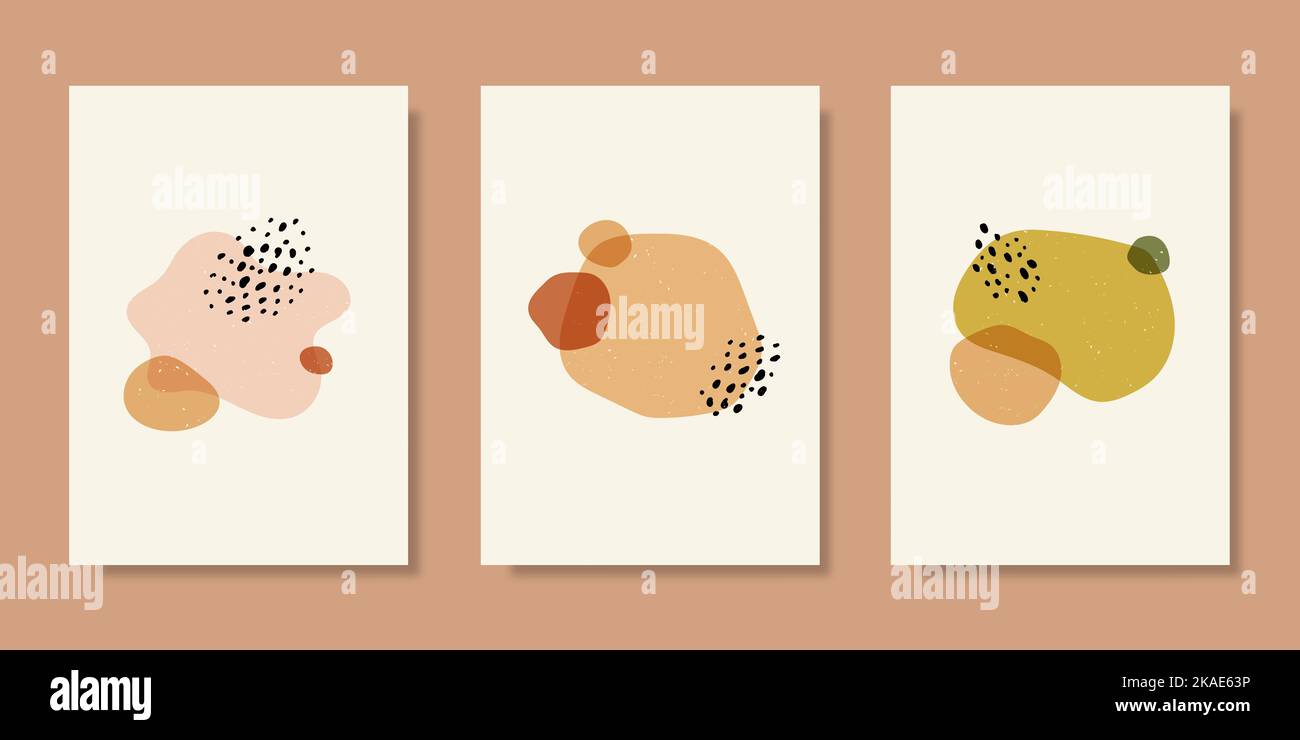 A collection of trendy background designs with flowing liquid shapes ...