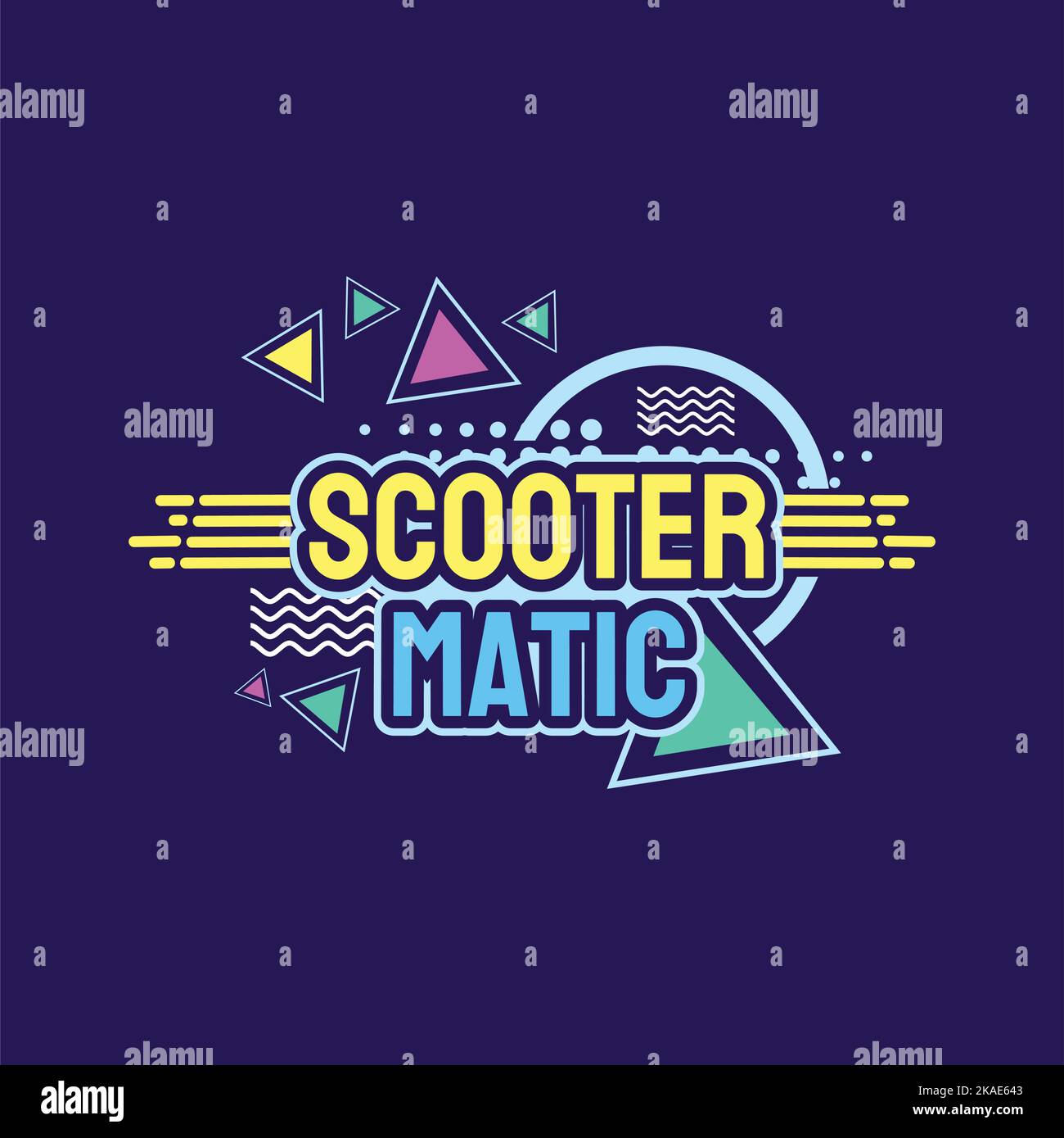 A vector illustration of an abstract scooter matic background Stock ...