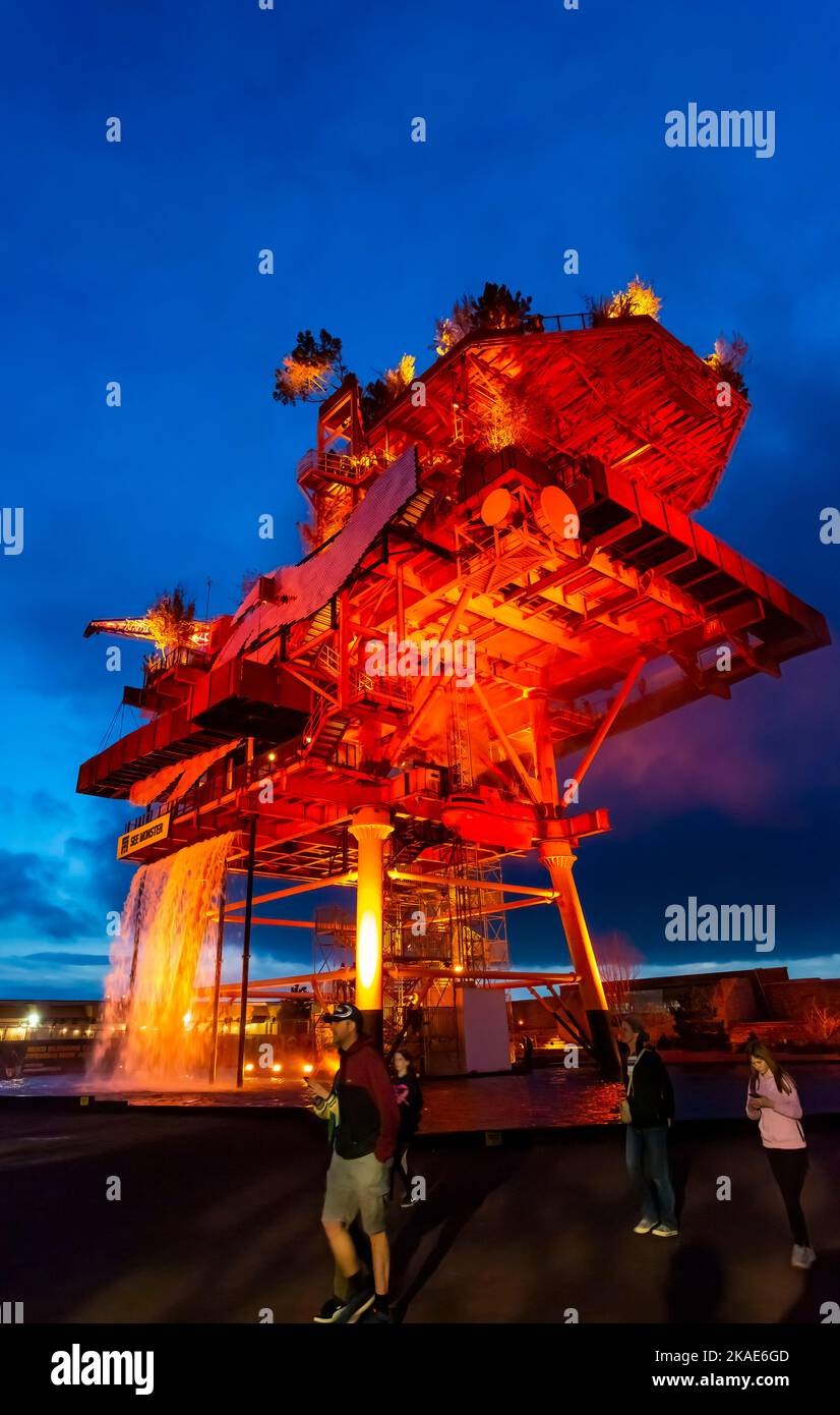 See Monster, an art installation made from a former oil rig re ...