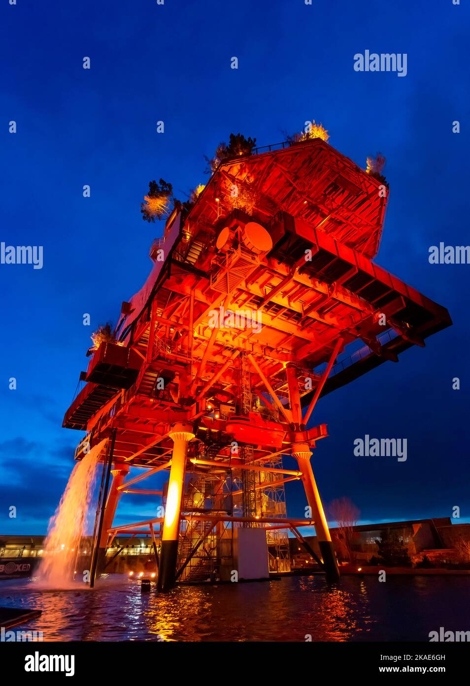 See Monster, an art installation made from a former oil rig re ...