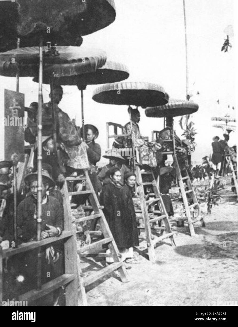 Examinator from ministry of education in Nam Định (1897 Stock Photo - Alamy