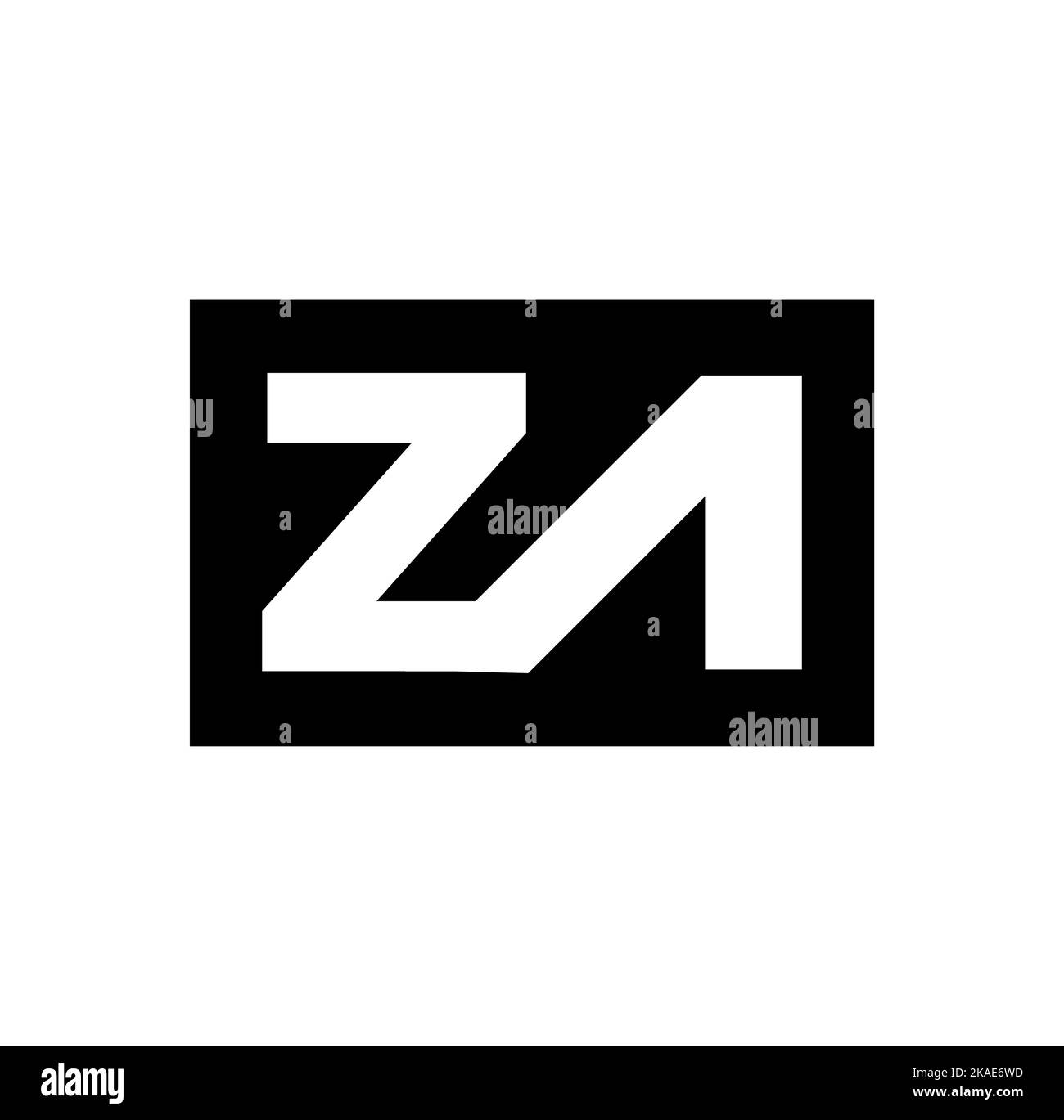 A company brand icon with DA initials in a black rectangle Stock Vector ...